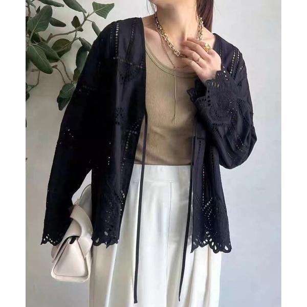 『タイムセール実施中』ZOZO問い合わせ番号:97999627ショップ:DIAVEL，ディアベルブランド:AsheKsha，アシクシャ，DIAVEL，ディアベル商品名:【新作】純綿のレース編みカーディガンカテゴリ:トップス>カーディガ...