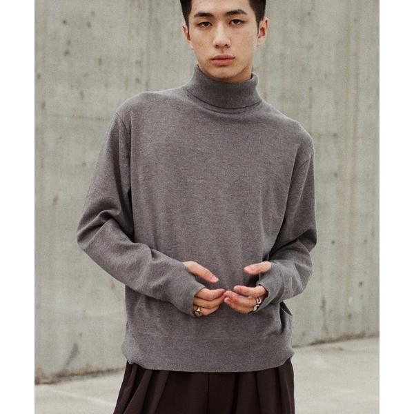 『タイムセール実施中』ZOZO問い合わせ番号:98006978ショップ:MONO-MART，モノマートブランド:WYM LIDNM，ウィム バイ リドム商品名:WOOL BLEND SMOOTH TURTLE NECK KNITカテゴリ:ト...