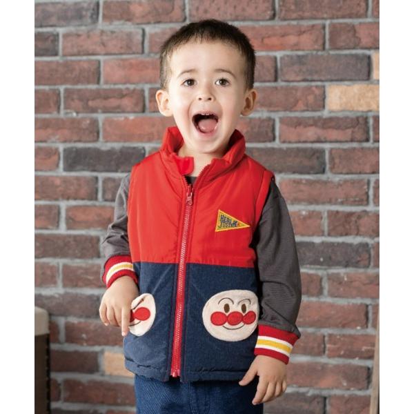 ZOZO問い合わせ番号:98029937ショップ:BANDAI APPAREL SHOP，バンダイアパレルショップブランド:ANPANMAN KIDS COLLECTION，アンパンマンキッズコレクション商品名:切替リバーシブルベストカテゴ...