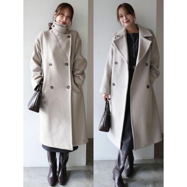 ZOZO問い合わせ番号:98031882ショップ:LAGUNAMOON，ラグナムーンブランド:LAGUNAMOON，ラグナムーン商品名:【REVIVAL】2WAYカラーロングコートカテゴリ:ジャケット/アウター>ステンカラーコートブラ...