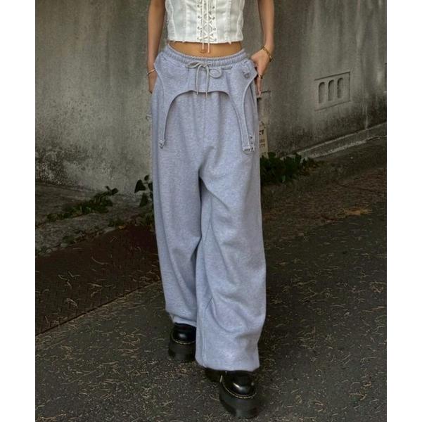 『セール実施中』ZOZO問い合わせ番号:98032008ショップ:ACLENT，アクレントブランド:ACLENT，アクレント商品名:ピグメントガーターデザインスウェットパンツカテゴリ:パンツ>スウェットパンツブランド品番:12514-...