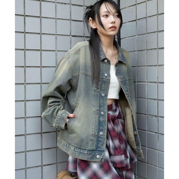 『セール実施中』ZOZO問い合わせ番号:98032059ショップ:WEGO，ウィゴーブランド:WEGO，ウィゴー商品名:WEGO/ヴィンテージライクBIGデニムジャケットカテゴリ:ジャケット/アウター>デニムジャケットブランド品番:W...