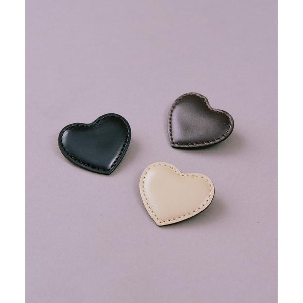 『タイムセール実施中』ZOZO問い合わせ番号:98032531ショップ:CASSELINI，キャセリーニブランド:LAPUIS，ラピュイ商品名:LAPUIS(ラピュイ)Heart Leather broochカテゴリ:アクセサリー>ブ...