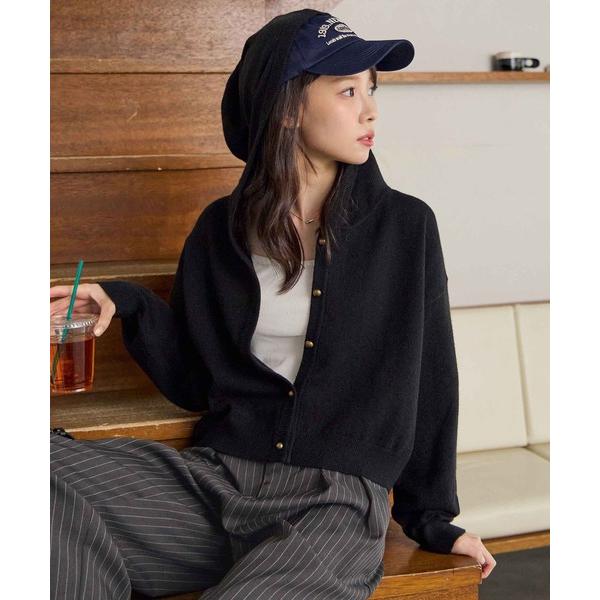 『タイムセール実施中』ZOZO問い合わせ番号:98032728ショップ:GeeRA，ジーラブランド:CHAN ME，チャンミ商品名:ニットフードカーディガンカテゴリ:トップス>カーディガン/ボレロブランド品番:274394素材:アクリ...