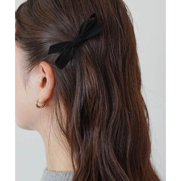 『タイムセール実施中』ZOZO問い合わせ番号:98033724ショップ:RiNc，リンクブランド:ammy.，エイミードット商品名:【 ammy. / エイミードット 】 ベロア リボン ヘアクリップ 2個セットカテゴリ:ヘアアクセサリー&...