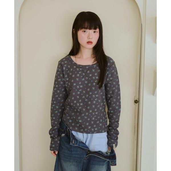 ZOZO問い合わせ番号:98033940ショップ:common gull products.，コモンガルプロダクツブランド:common gull products.，コモンガルプロダクツ商品名:小さなお花畑のワッフルロンTEEカテゴリ:ト...