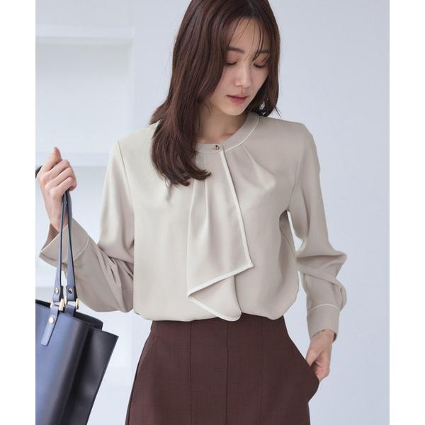 『セール実施中』ZOZO問い合わせ番号:98038549ショップ:ROPE' PICNIC，ロぺピクニックブランド:ROPE' PICNIC，ロペピクニック商品名:【WEB限定】配色ボウタイ風ブラウスカテゴリ:トップス>シャツ/ブラウ...