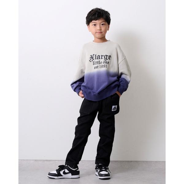 『セール実施中』ZOZO問い合わせ番号:98065231ショップ:X-girl Stages，エックスガール ステージスブランド:XLARGE KIDS，エクストララージキッズ商品名:バックロゴカットデニムテーパードパンツカテゴリ:パンツ&...