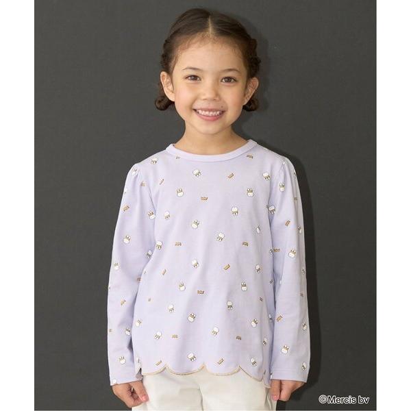 『セール実施中』ZOZO問い合わせ番号:98065241ショップ:petit main，プティマインブランド:Lycee mine，リセマイン，petit main，プティマイン商品名:【Miffy】総柄裾スカラップAラインTシャツカテゴリ...