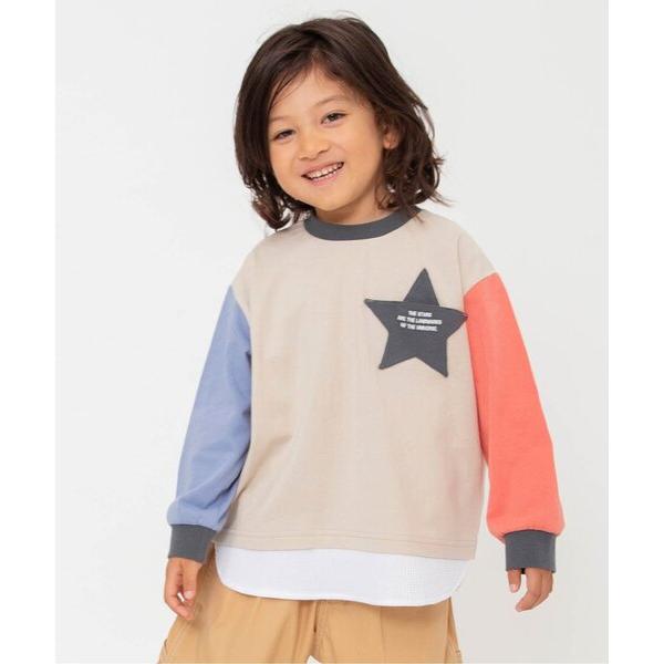 『セール実施中』ZOZO問い合わせ番号:98065496ショップ:F.O.Online Store，エフオーオンラインストアブランド:BREEZE，ブリーズ商品名:【WEB限定/ジュニア対応】スターポケットレイヤード風Tシャツカテゴリ:トッ...