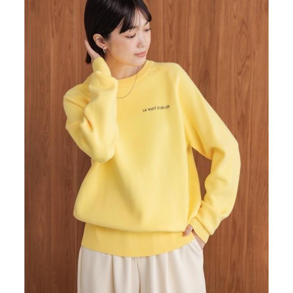 『タイムセール実施中』ZOZO問い合わせ番号:98066484ショップ:Bou Jeloud，ブージュルードブランド:Bou Jeloud，ブージュルード商品名:スウエットライク刺繍ニットプルオーバーカテゴリ:トップス>スウェットブラ...