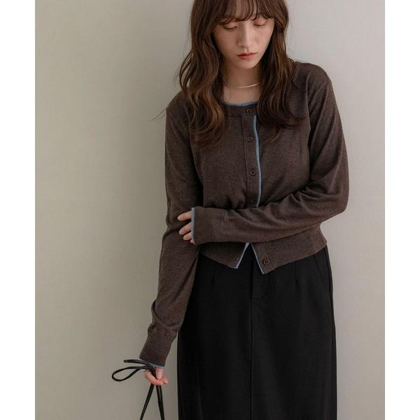 『タイムセール実施中』ZOZO問い合わせ番号:98066519ショップ:Chaco closet，チャコクローゼットブランド:NOAHL，ノアル商品名:【NOAHL】配色ニットカーディガンカテゴリ:トップス>カーディガン/ボレロブラン...