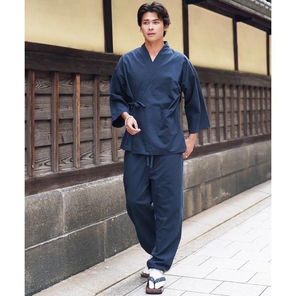 『タイムセール実施中』ZOZO問い合わせ番号:98066841ショップ:JIGGYS SHOP，ジギーズショップブランド:JIGGYS SHOP，ジギーズショップ商品名:【セットアップ】作務衣 上下セット さむえ 着物 部屋着 ルームウェア...
