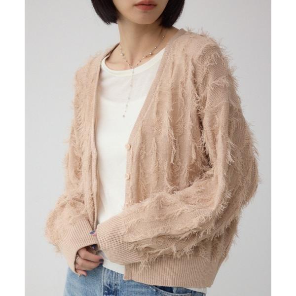 『セール実施中』ZOZO問い合わせ番号:98067106ショップ:AZUL BY MOUSSY，アズールバイマウジーブランド:AZUL BY MOUSSY，アズールバイマウジー商品名:ランダムフリンジニットカーディガンカテゴリ:トップス&g...