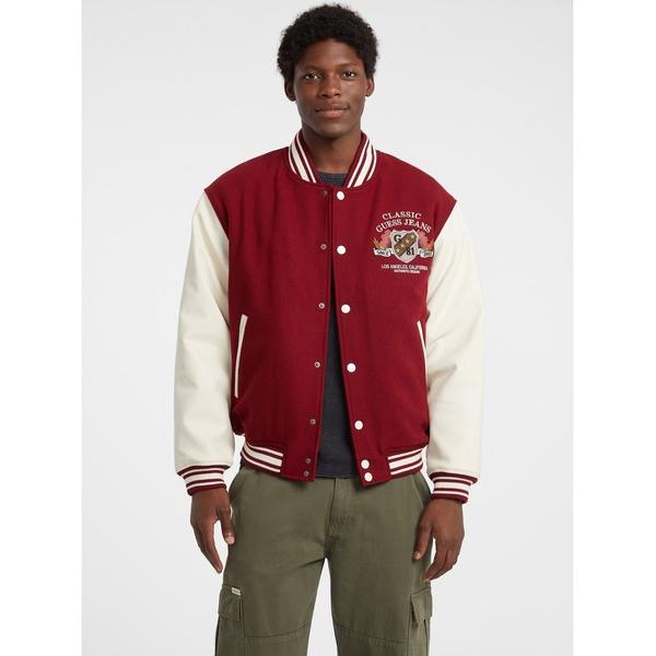 『セール実施中』ZOZO問い合わせ番号:98067287ショップ:GUESS，ゲスブランド:GUESS JEANS，ゲスジーンズ，Guess，ゲス商品名:GUESS JEANS Letterman Jacket ジャケット スタジャンカテゴ...