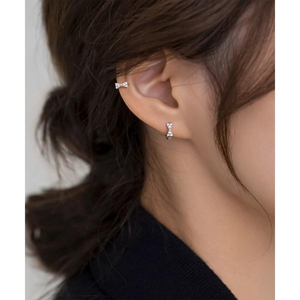 ※このアイテムは返品・交換対象外商品です。ZOZO問い合わせ番号:98067690ショップ:SBG，エスビージーブランド:blackdia ocean，ブラックダイヤオーシャン商品名:blackdia ocean ミニリボン フープピアスカ...