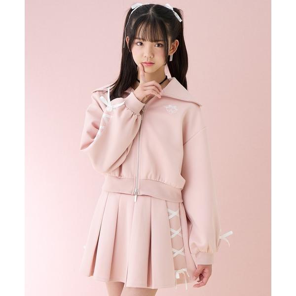 『タイムセール実施中』ZOZO問い合わせ番号:98068155ショップ:cross marche，クロスマルシェブランド:Amourire girl，アムリールガール，cross marche，クロスマルシェ商品名:サイドレースアップブルゾ...