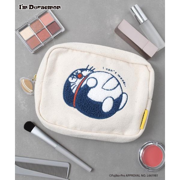 ZOZO問い合わせ番号:98068308ショップ:Flowering，フラワーリングブランド:Flowering，フラワーリング商品名:I’M DORAEMON/【WEB限定】サガラ刺繍ボックスポーチカテゴリ:財布/小物>ポーチブラン...