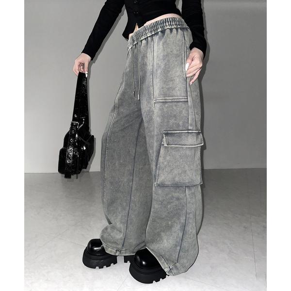 『タイムセール実施中』ZOZO問い合わせ番号:98069436ショップ:me+em select，ミームセレクトブランド:me+em select，ミームセレクト商品名:【 ２color  】ピグメントヴィンテージヘビーワイドカーゴスウェッ...