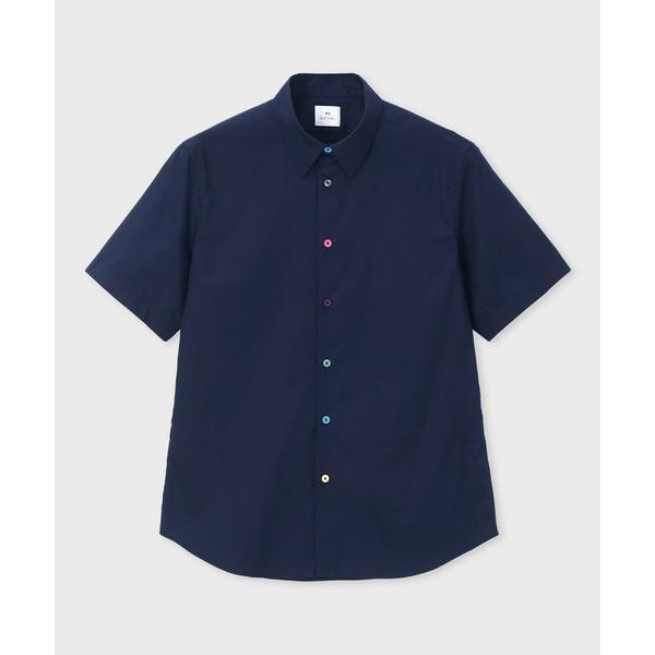 ZOZO問い合わせ番号:98069910ショップ:Paul Smith，ポール・スミスブランド:PS Paul Smith，ピーエスポールスミス商品名:マルチカラーボタン 半袖シャツ / 553114 619PNCカテゴリ:トップス>...