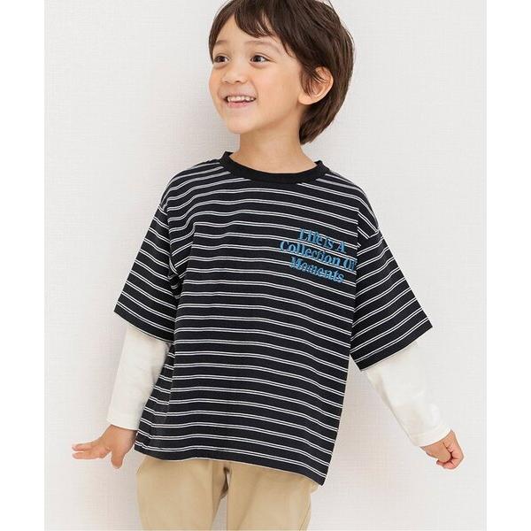 『タイムセール実施中』ZOZO問い合わせ番号:98100849ショップ:F.O.Online Store，エフオーオンラインストアブランド:BREEZE，ブリーズ商品名:【ジュニア対応】2Pレイヤード風ボーダーロンTカテゴリ:トップス&gt...