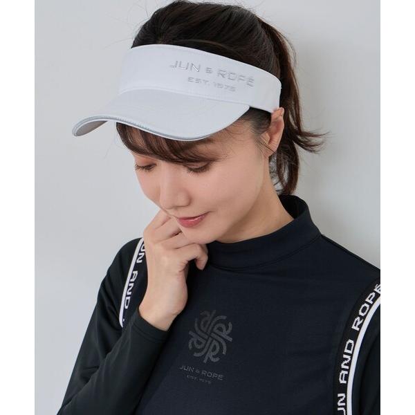 ZOZO問い合わせ番号:98100902ショップ:ROPE'，ロぺブランド:JUN&amp;ROPE'，ジュンアンドロペ商品名:ロゴ入りベーシックバイザー/Oggi掲載カテゴリ:帽子>サンバイザーブランド品番:2025-C-ERU15...