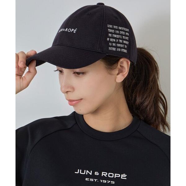 ZOZO問い合わせ番号:98100903ショップ:ROPE'，ロぺブランド:JUN&amp;ROPE'，ジュンアンドロペ商品名:ロゴ入りストレッチポンチキャップ/Oggi掲載カテゴリ:帽子>キャップブランド品番:2025-C-ERU3...