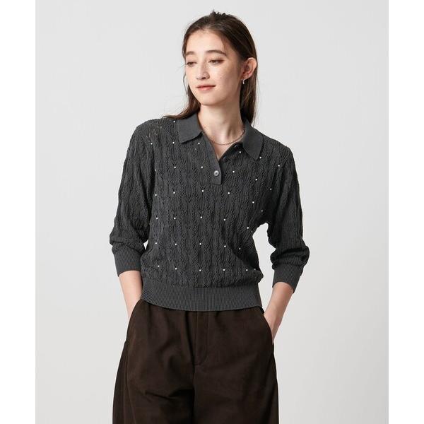 『セール実施中』ZOZO問い合わせ番号:98101265ショップ:UNITED ARROWS，ユナイテッドアローズブランド:UNITED ARROWS，ユナイテッドアローズ商品名:フェイクパール レース プルオーバー ニット ウォッシャブル...