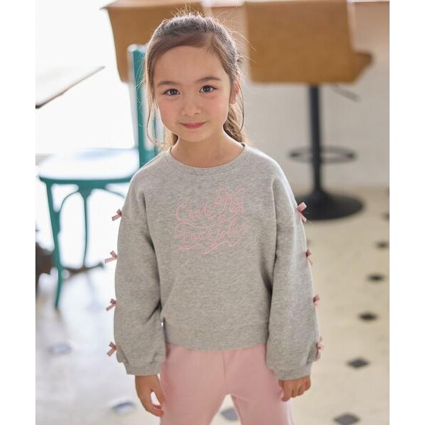 『セール実施中』ZOZO問い合わせ番号:98101388ショップ:ANY，エニィブランド:ANY，エニィ商品名:袖リボン トレーナーカテゴリ:トップス>スウェットブランド品番:TOFKGA0453素材:ブラック/エクリュ/グレー：[本...