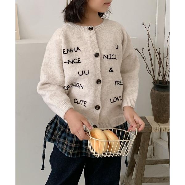 『タイムセール実施中』ZOZO問い合わせ番号:98103037ショップ:aimoha，アイモハブランド:aimoha，アイモハ商品名:【aimoha-KIDS-】キッズ リボン刺繍 フリルネック カーディガンカテゴリ:トップス>カーデ...