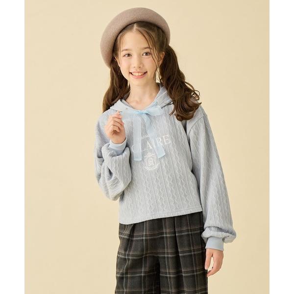 『タイムセール実施中』ZOZO問い合わせ番号:98103038ショップ:cross marche，クロスマルシェブランド:Amourire girl，アムリールガール，cross marche，クロスマルシェ商品名:ニットソー フードプルオ...