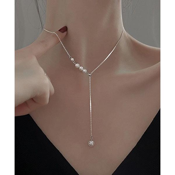 『タイムセール実施中』ZOZO問い合わせ番号:98103384ショップ:Rora，ローラブランド:Blanc de Blue，ブランドブルー商品名:Y字パールネックレスカテゴリ:アクセサリー>ネックレスブランド品番:1683nec05...