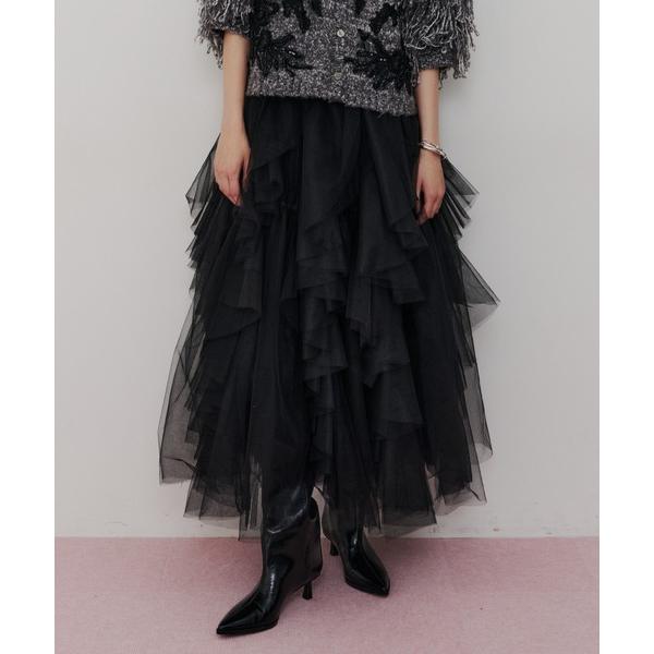 ZOZO問い合わせ番号:98103561ショップ:19 roots studio，ナインティーン ルーツ スタジオブランド:LA BELLE ETUDE，ラベルエチュード商品名:Lily ボリュームチュールスカートカテゴリ:スカート>...