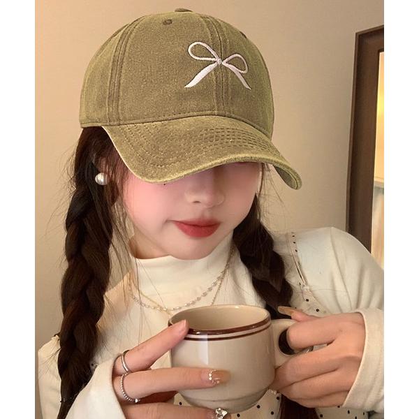 『タイムセール実施中』ZOZO問い合わせ番号:98104321ショップ:Auntie Rosa，アンティローザブランド:Kuroba，クロバ商品名:リボン刺繍ヴィンテージライクキャップカテゴリ:帽子>キャップブランド品番:XNANR2...