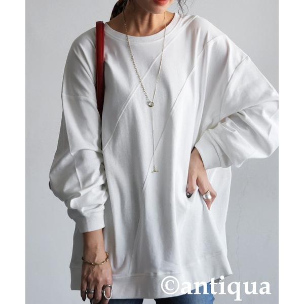 『タイムセール実施中』ZOZO問い合わせ番号:98104364ショップ:antiqua，アンティカブランド:antiqua，アンティカ商品名:リブ切替トップスカテゴリ:トップス>Tシャツ/カットソーブランド品番:ZA-00272素材:...