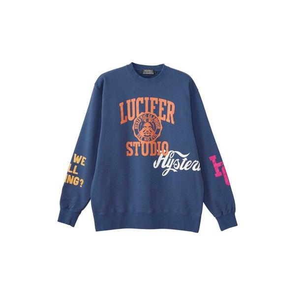 ZOZO問い合わせ番号:98104639ショップ:HYSTERIC GLAMOUR，ヒステリックグラマーブランド:HYSTERIC GLAMOUR，ヒステリックグラマー商品名:LUCIFER STUDIO スウェットカテゴリ:トップス&gt...