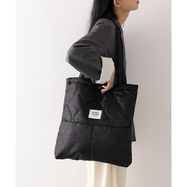 『タイムセール実施中』ZOZO問い合わせ番号:98104667ショップ:SETUP7，セットアップセブンブランド:SETUP7，セットアップセブン商品名:【SETUP7】ドロストキルトトート SNBDカテゴリ:バッグ>トートバッグブラ...