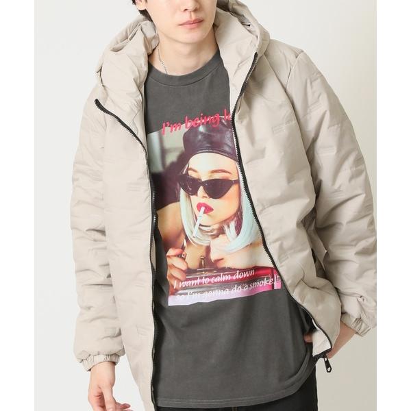 『セール実施中』ZOZO問い合わせ番号:98135278ショップ:ARCADE，アーケードブランド:ARCADE，アーケード商品名:シームレス 型押し フーテッド エコダウンジャケット パーカー  -ARCADE Limited Line-...