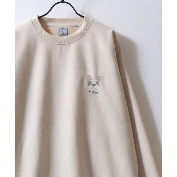 『タイムセール実施中』ZOZO問い合わせ番号:98135380ショップ:SITRY，シトリーブランド:SITRY，シトリー商品名:Animal Embroidery Punch the dough Suede Sweat shirt/オーバ...