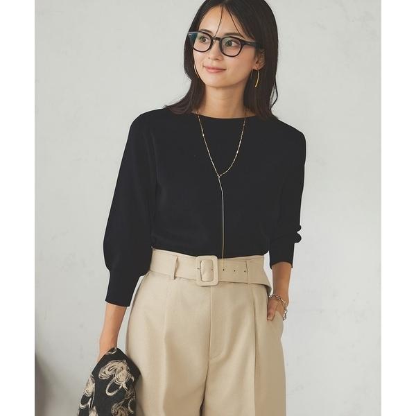 『セール実施中』ZOZO問い合わせ番号:98135742ショップ:a.v.v，アー・ヴェ・ヴェブランド:a.v.v，アーヴェヴェ商品名:【UVカット/洗える】ボートネックパフスリーブ美ラクるニットカテゴリ:トップス>ニット/セーターブ...