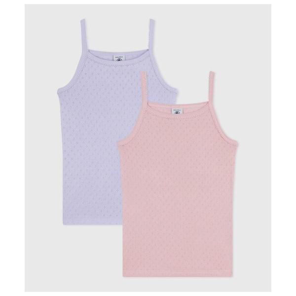 『セール実施中』※このアイテムは返品・交換対象外商品です。ZOZO問い合わせ番号:98135902ショップ:PETIT BATEAU，プチバトーブランド:PETIT BATEAU，プチバトー商品名:キャミソール２枚組カテゴリ:アンダーウェア...