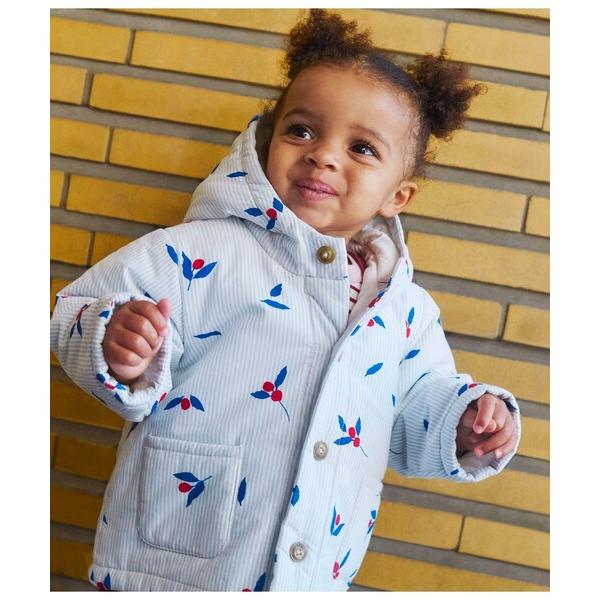 『セール実施中』ZOZO問い合わせ番号:98135979ショップ:PETIT BATEAU，プチバトーブランド:PETIT BATEAU，プチバトー商品名:プリントジャケットカテゴリ:ジャケット/アウター>ダウンジャケット/コートブラ...