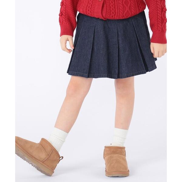 『セール実施中』ZOZO問い合わせ番号:98136498ショップ:SHIPS KIDS，シップス キッズブランド:SHIPS，シップス商品名:SHIPS KIDS:100〜130cm /デニム プリーツ キュロットカテゴリ:スカート>...
