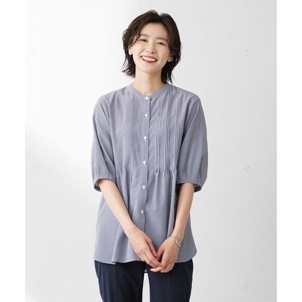 『タイムセール実施中』参考価格：20，020円発売時期：2023年05月コンディション：A（使用感なし）数回使用した程度で使用感が感じられないアイテム参考商品名：【洗える】アセVis ギンガム バンドカラー ピンタック ブラウス参考品番：B...