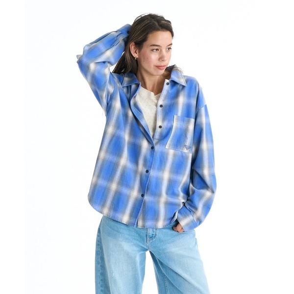 『セール実施中』ZOZO問い合わせ番号:98197902ショップ:ROXY/QUIKSILVER，ロキシー/クイックシルバーブランド:ROXY，ロキシー商品名:LOOK UP/ロキシー長袖ドロップショルダーチェックシャツカテゴリ:トップス&...