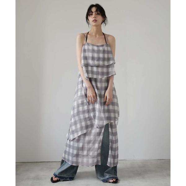 『タイムセール実施中』ZOZO問い合わせ番号:98198095ショップ:Ulysses，ユリシスブランド:Ulysses，ユリシス商品名:レイヤードシアーチェックキャミワンピースカテゴリ:ワンピース/ドレス>ワンピースブランド品番:D...