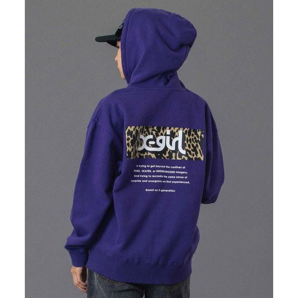 『タイムセール実施中』ZOZO問い合わせ番号:98199218ショップ:X-girl，エックスガールブランド:X-girl，エックスガール商品名:LEOPARD BOX ZIP UP SWEAT HOODIEカテゴリ:トップス>パーカ...