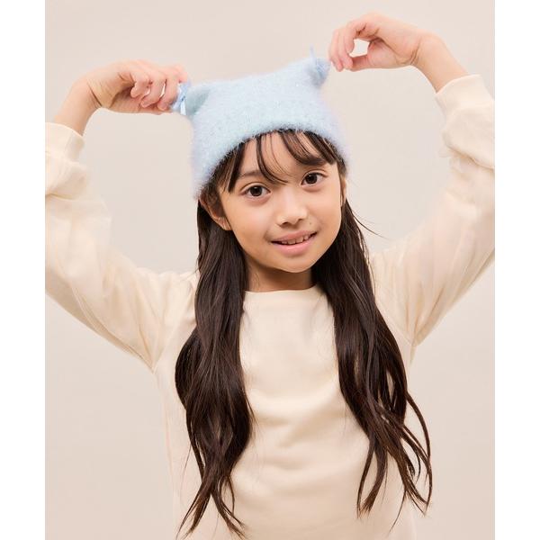 『タイムセール実施中』ZOZO問い合わせ番号:98231334ショップ:ROPE' PICNIC，ロぺピクニックブランド:ROPE' PICNIC，ロペピクニック商品名:【KIDS/キッズ】ねこみみラメニット帽 /リンクコーデカテゴリ:帽子...