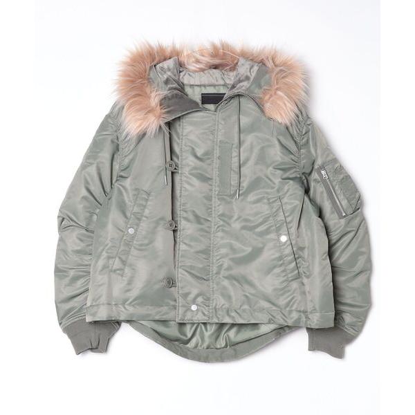 ZOZO問い合わせ番号:98232329ショップ:MAISON mou，メゾン ムーブランド:ADAM PATEK，アダムパテック商品名:【ADAMPATEK/アダムパテック】N2B＆N3B mix design  jacketカテゴリ:ジ...