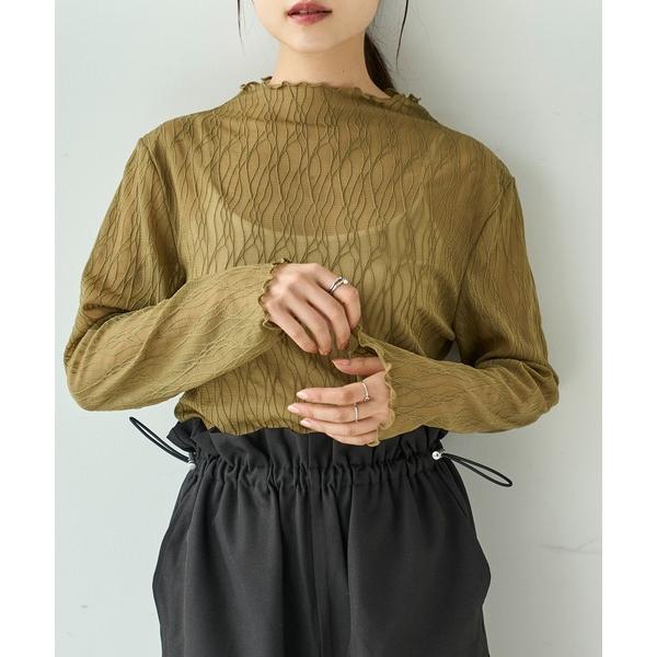 『タイムセール実施中』ZOZO問い合わせ番号:98232464ショップ:Auntie Rosa，アンティローザブランド:mil，ミル商品名:ニュアンス柄 シアートップス【588094】カテゴリ:トップス>Tシャツ/カットソーブランド品...